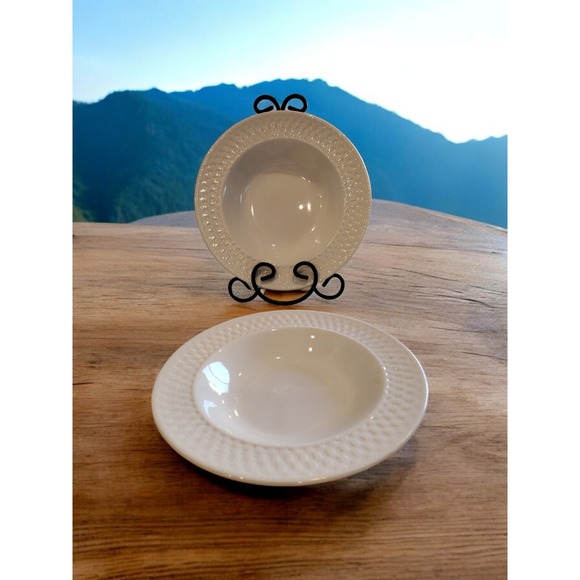 Oneida | Dining | Set Of 2 Oneida Majesticware Basket Weave White ...